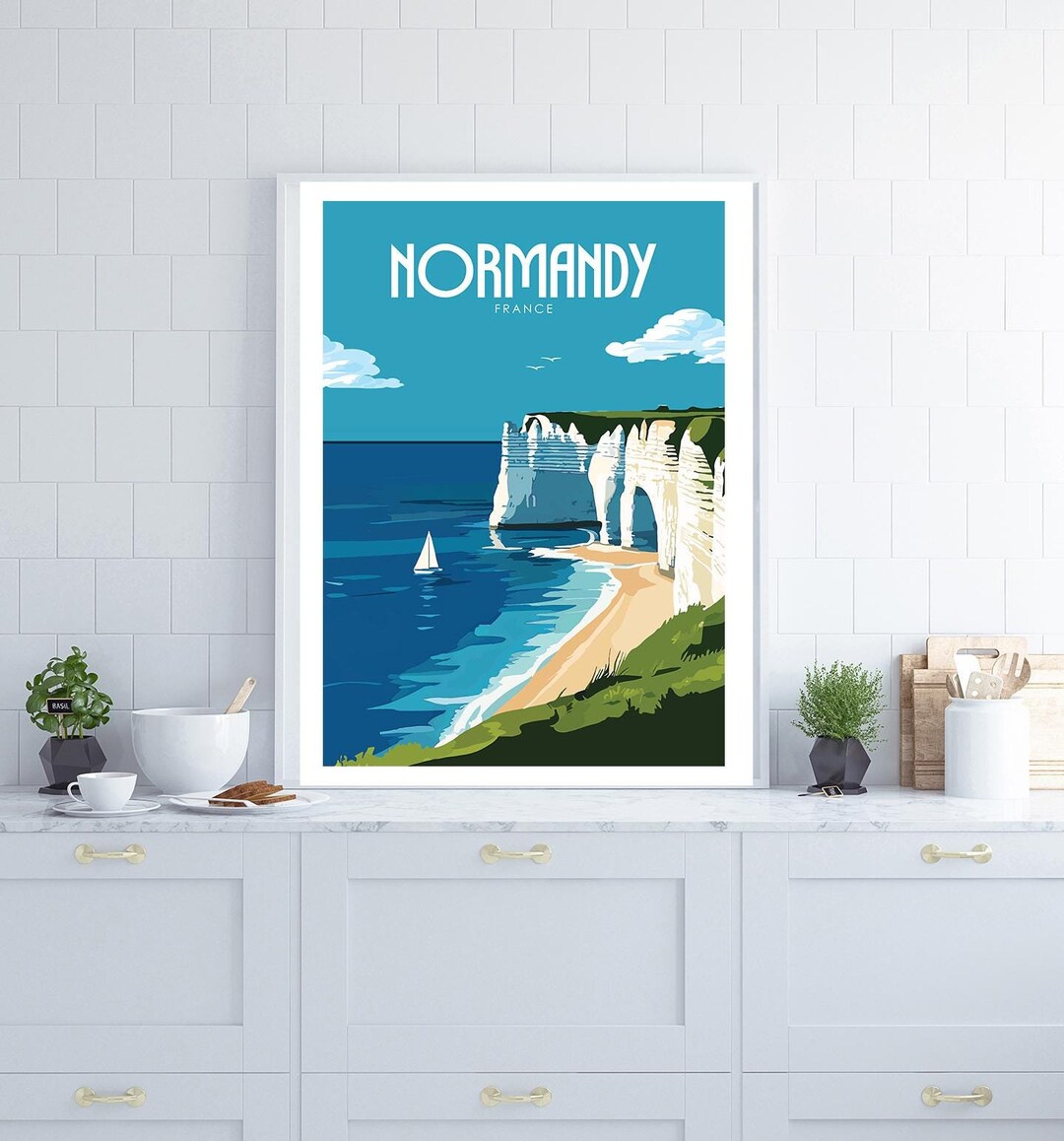 Normandy Poster, World War II Poster, France Poster, Normandy Beaches ...