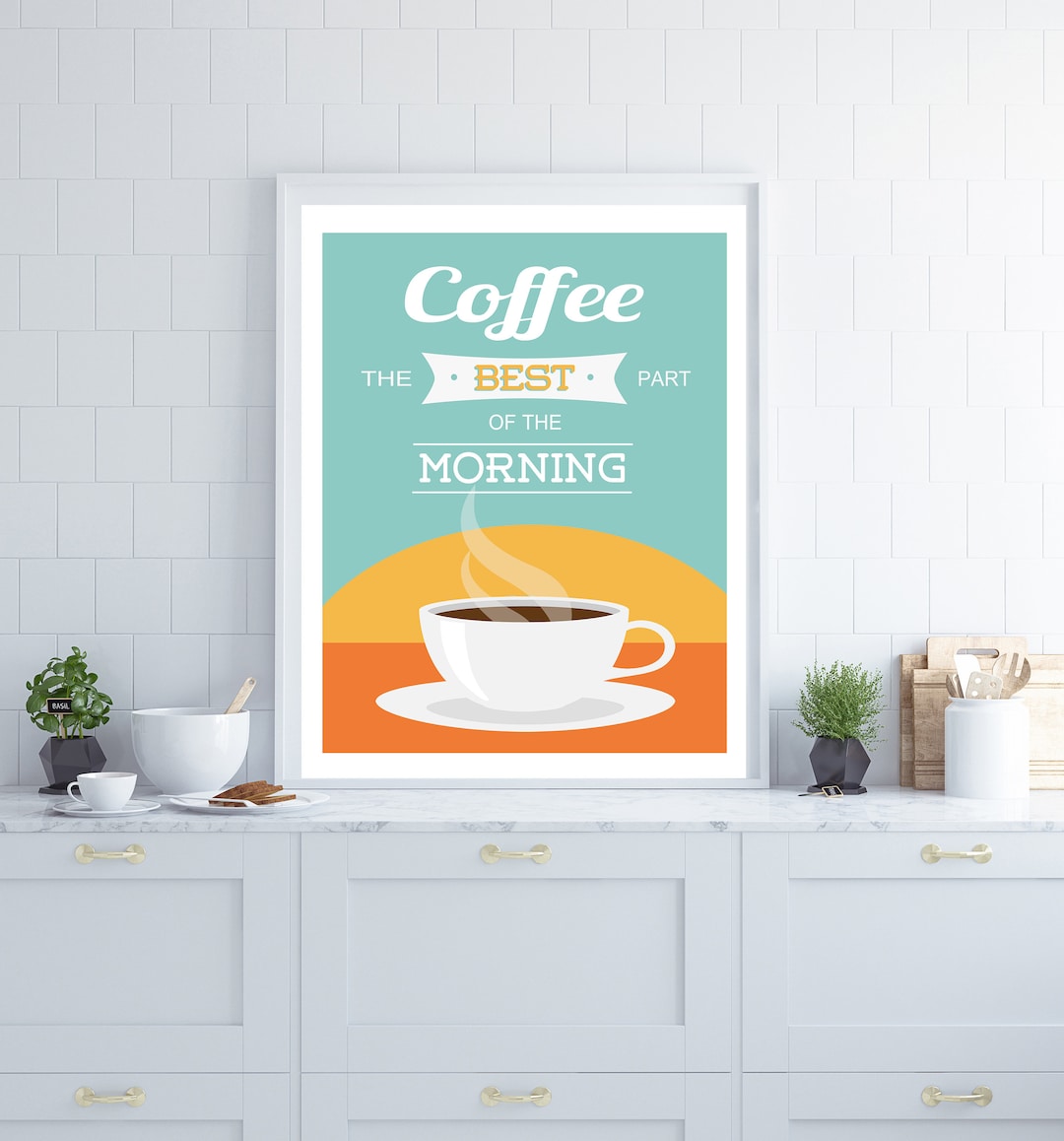 Kitchen Wall Art, Coffee Poster, Coffee Wall Art, Fun Quote Poster ...