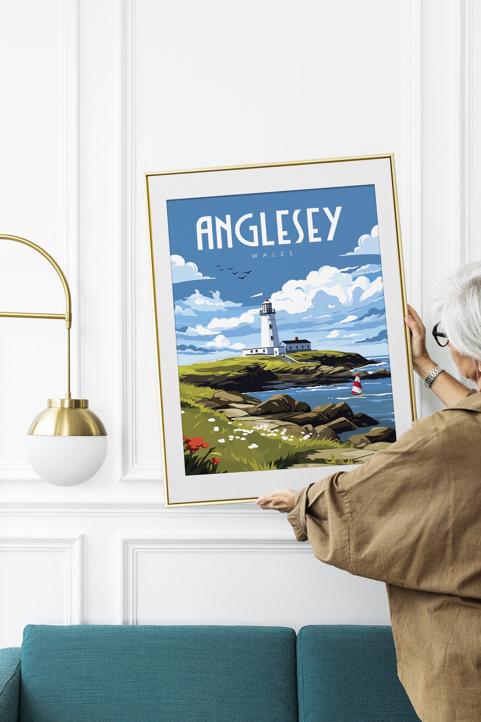 Anglesey Poster, Anglesey Wales, Anglesey Wall Art, Wales Wall Art ...