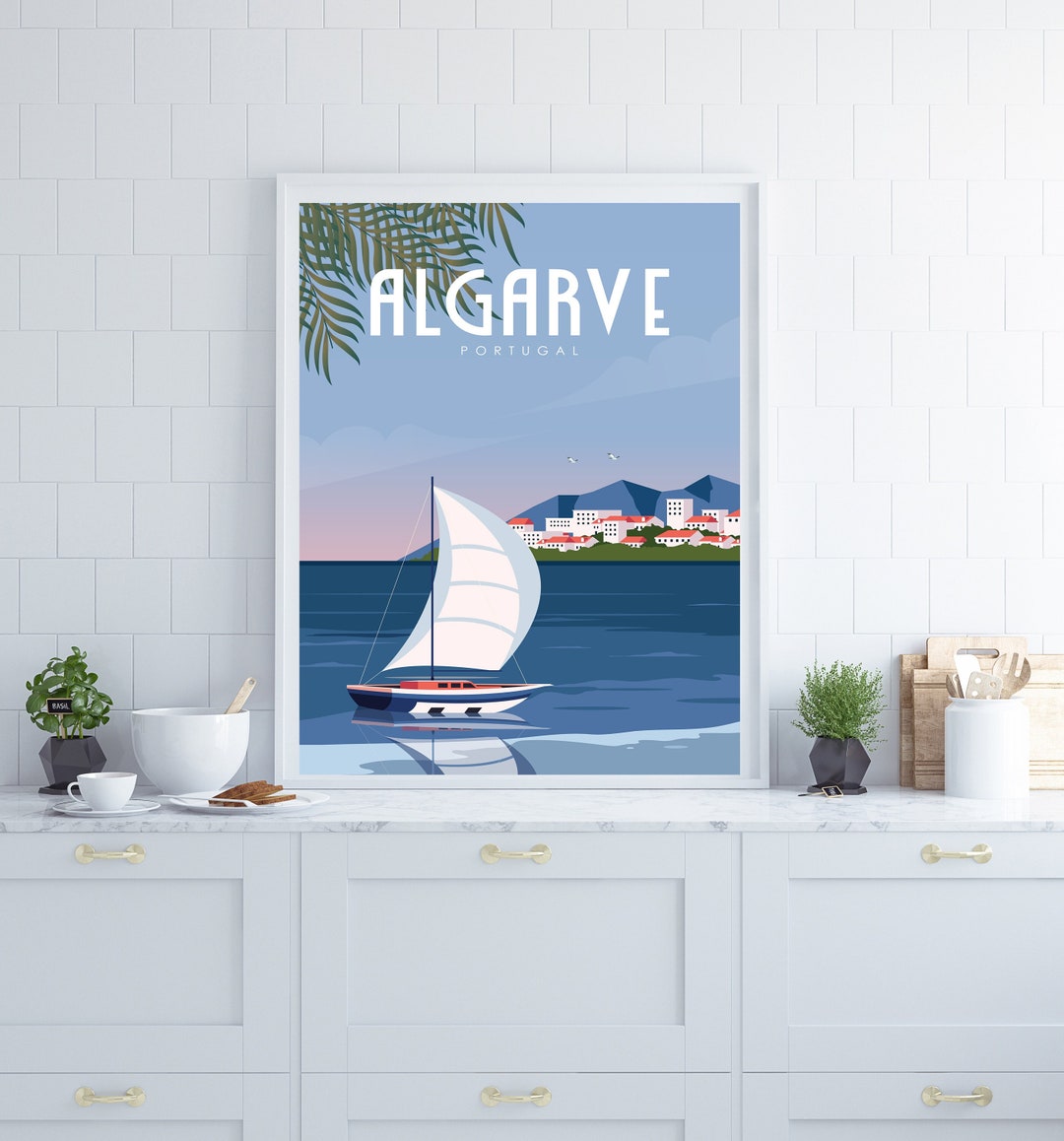 Algarve Poster, Algarve Wall Art, Portugal Travel Poster, Portugal Wall ...