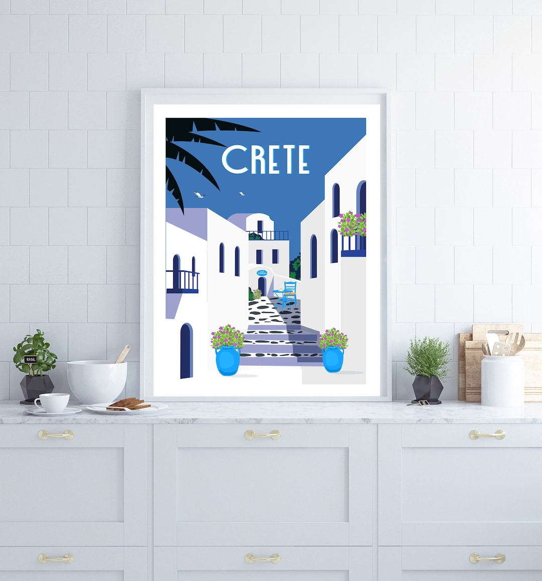 Crete Poster, Crete Wall Art, Greek Islands Poster, Greek Poster, Greek ...