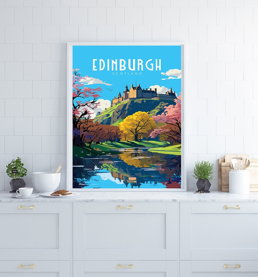 Edinburgh Poster, Edinburgh Castle, Schottland Poster, Schottland Reise ...