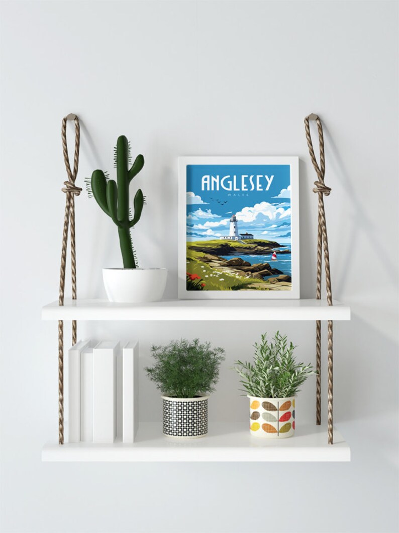 Anglesey Poster, Anglesey Wales, Anglesey Wall Art, Wales Wall Art ...