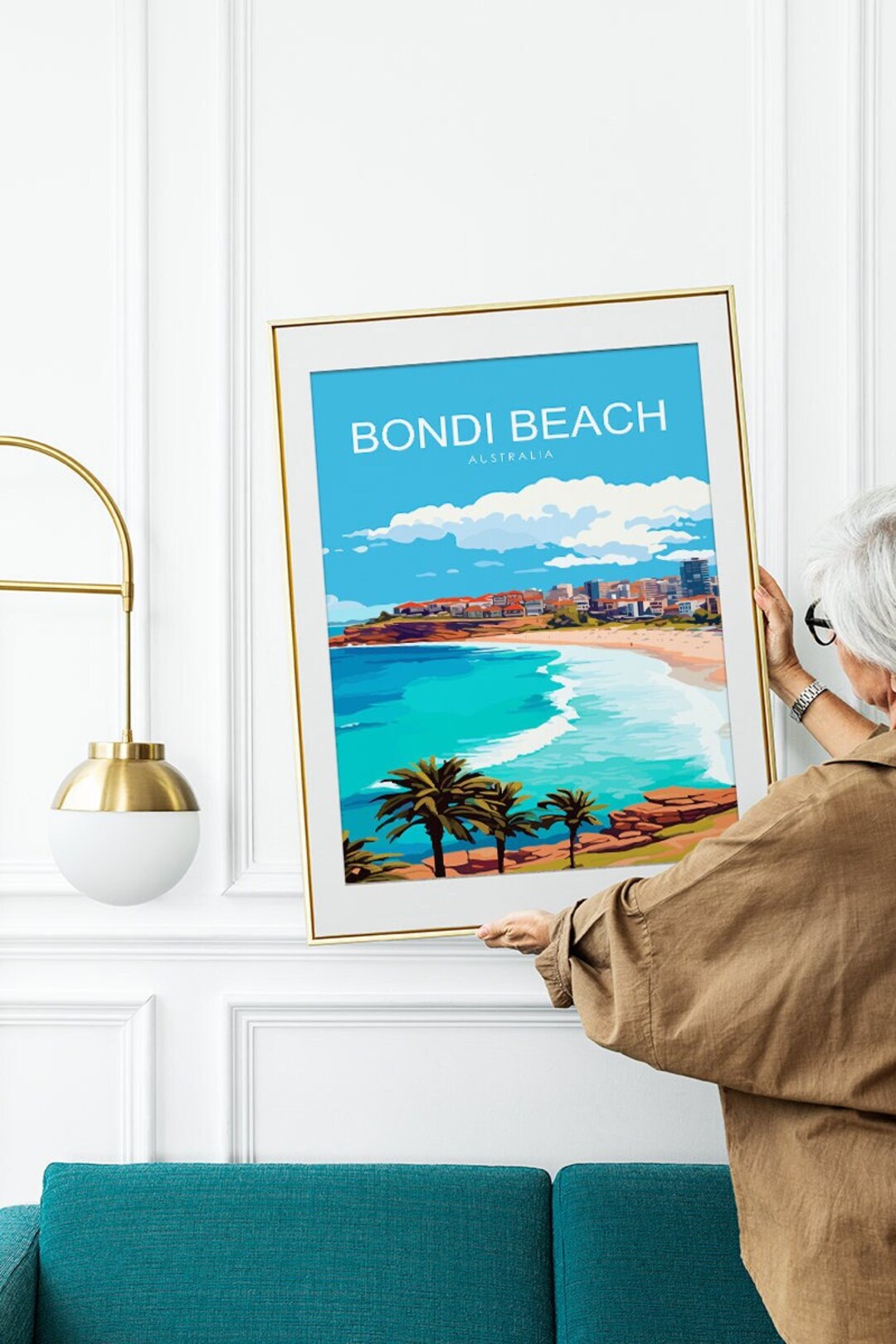 Bondi Beach Poster, Bondi Poster, Sydney Wall Art, Beach Wall Art ...