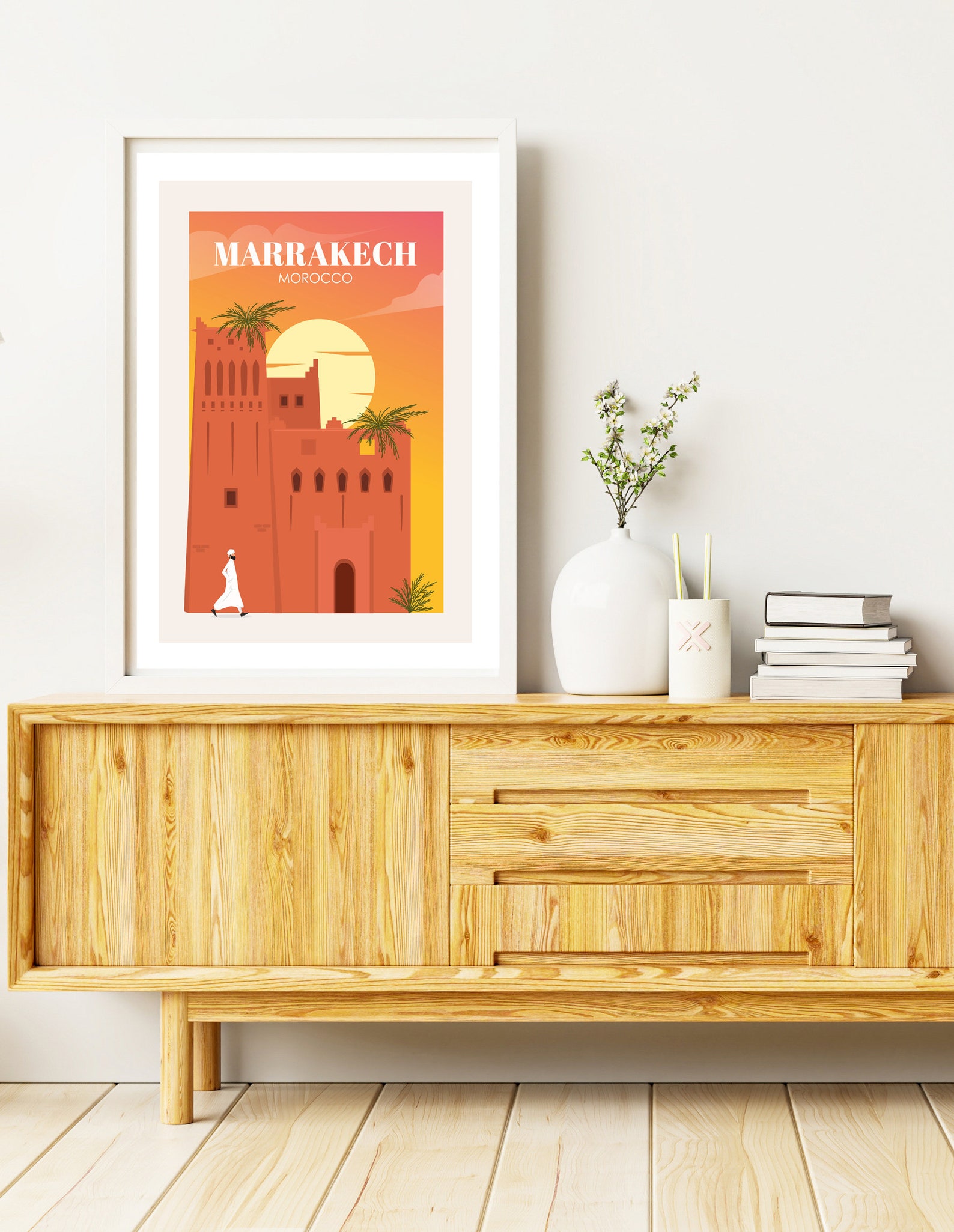 Marrakech Travel Poster Morocco Travel Poster Retro Travel - Etsy UK