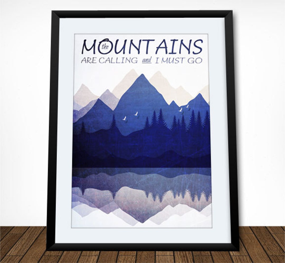 Literary Quote, Inspirational Quote, Landscape Art, Travel Poster ...