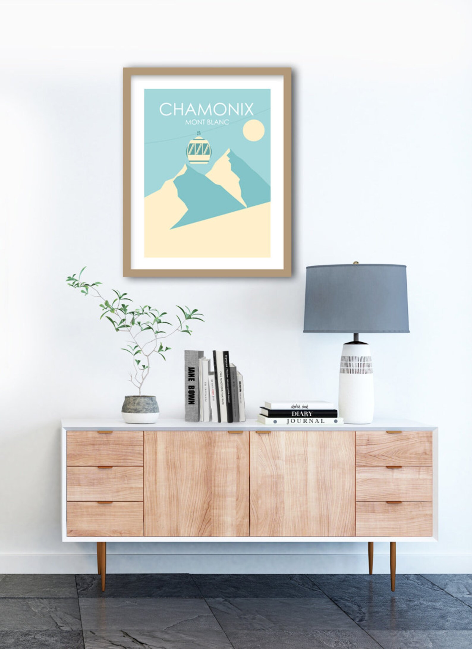 Chamonix Poster Chamonix Mont Blanc Wall Art Chamonix Wall | Etsy