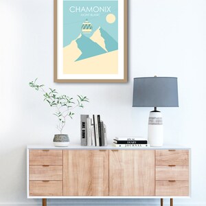 Chamonix Poster, Chamonix Mont Blanc Wall Art, Chamonix Wall Art ...