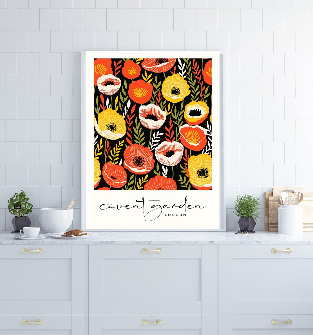 Flower Market Poster, Covent Garden Poster, Covent Garden London ...