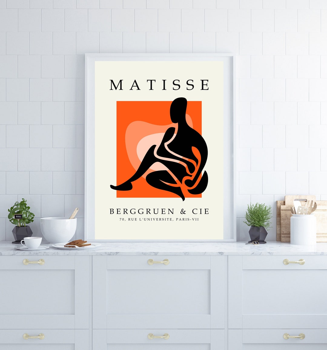 Henri Matisse Print Botanical Orange Flowers Print Papier Decoupe ...