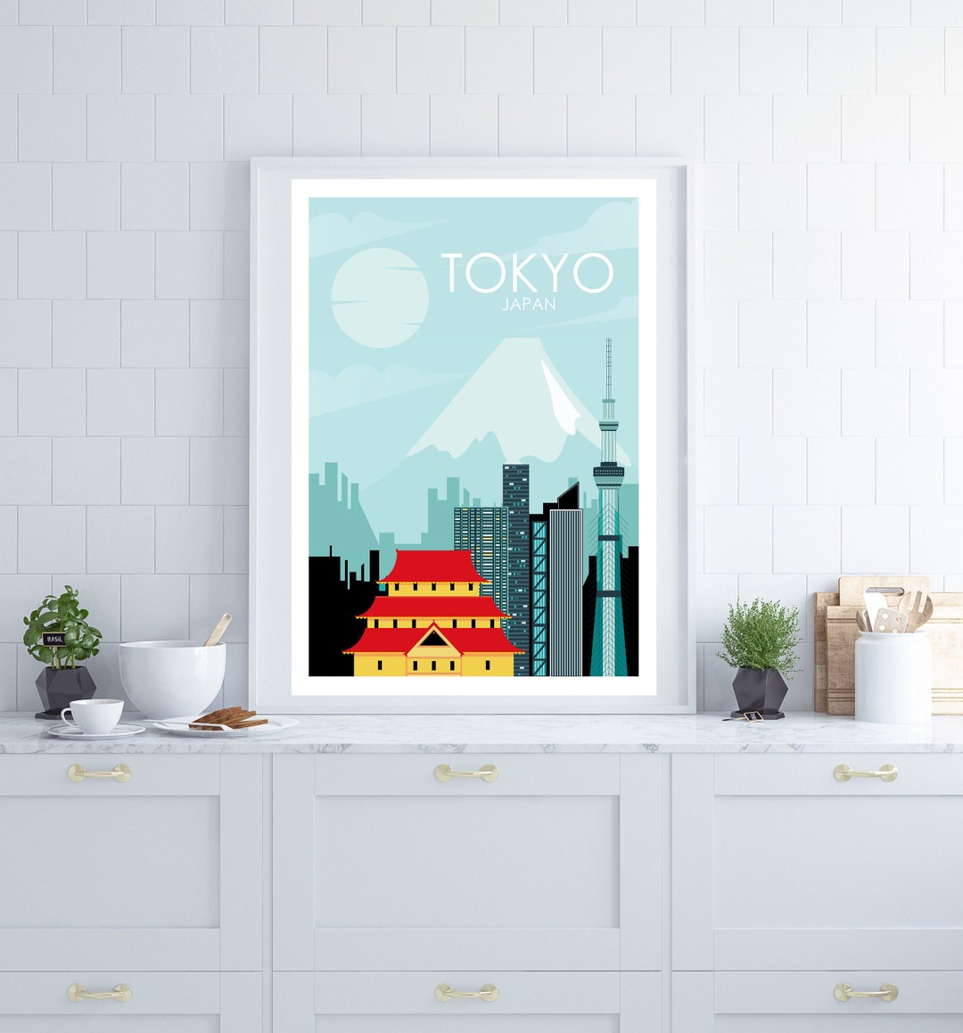 Tokyo Travel Poster, Japan Travel Poster, Retro Travel Poster, Travel ...