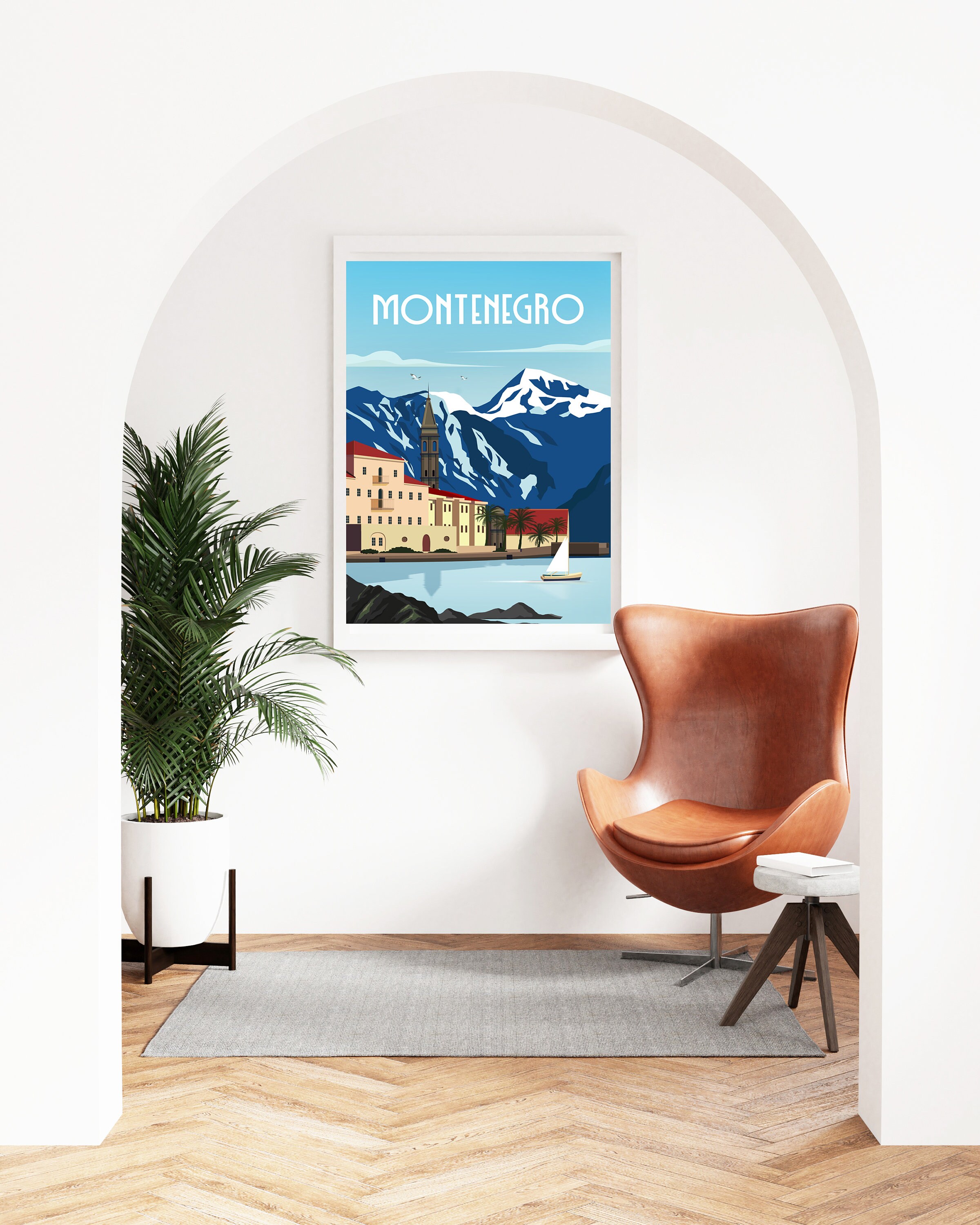 Montenegro Poster | Montenegro Wall Art | Honeymoon Gift | Travel Wall ...