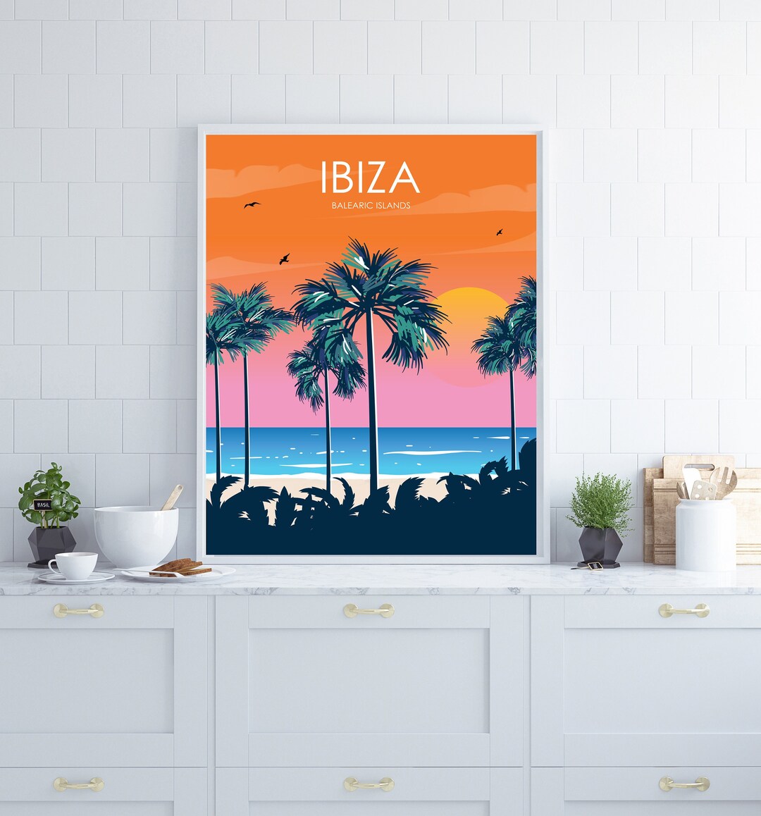 Ibiza Travel Poster, Retro Travel Poster, Travel Poster, Travel Gift ...