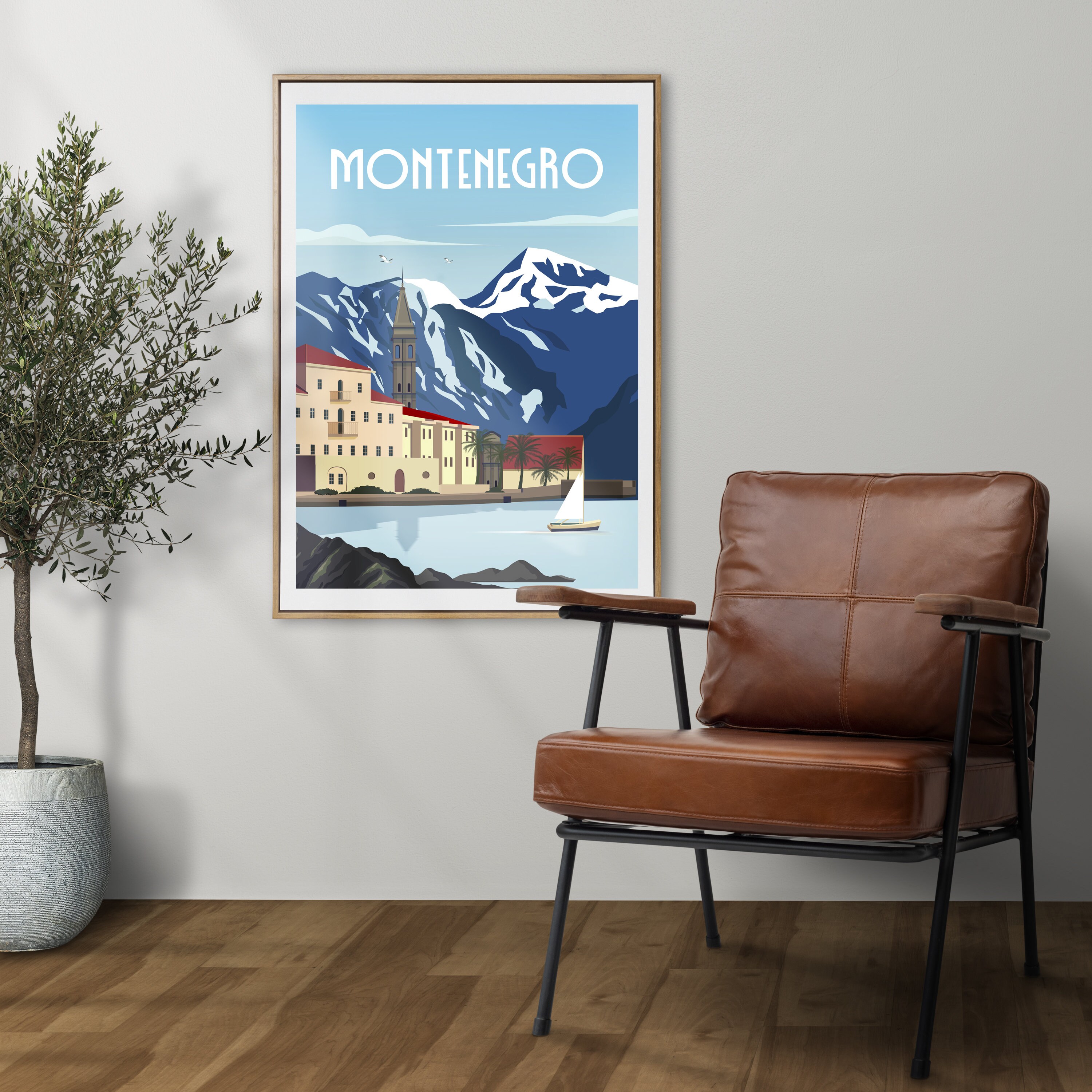 Montenegro Poster | Montenegro Wall Art | Honeymoon Gift | Travel Wall ...