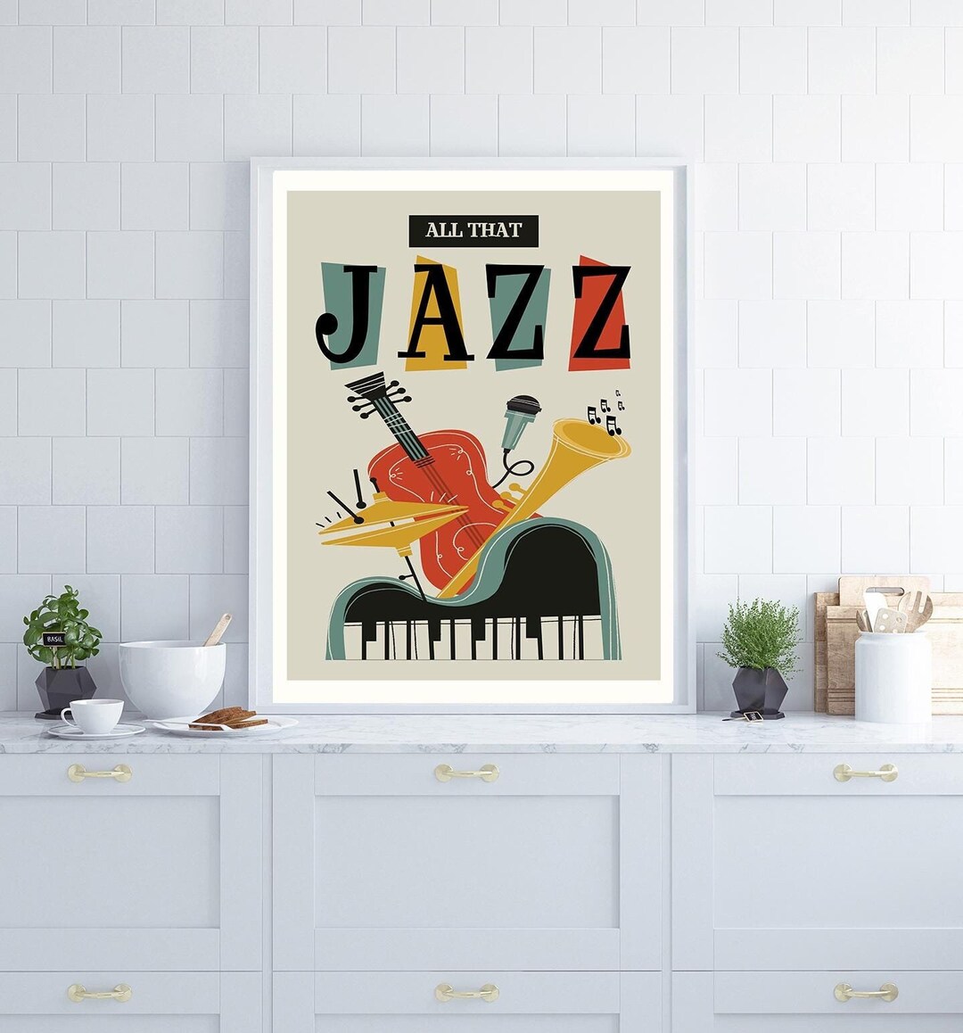 Jazz Poster, Music Poster, Mid Century Decor, Retro Jazz Poster, Jazz ...