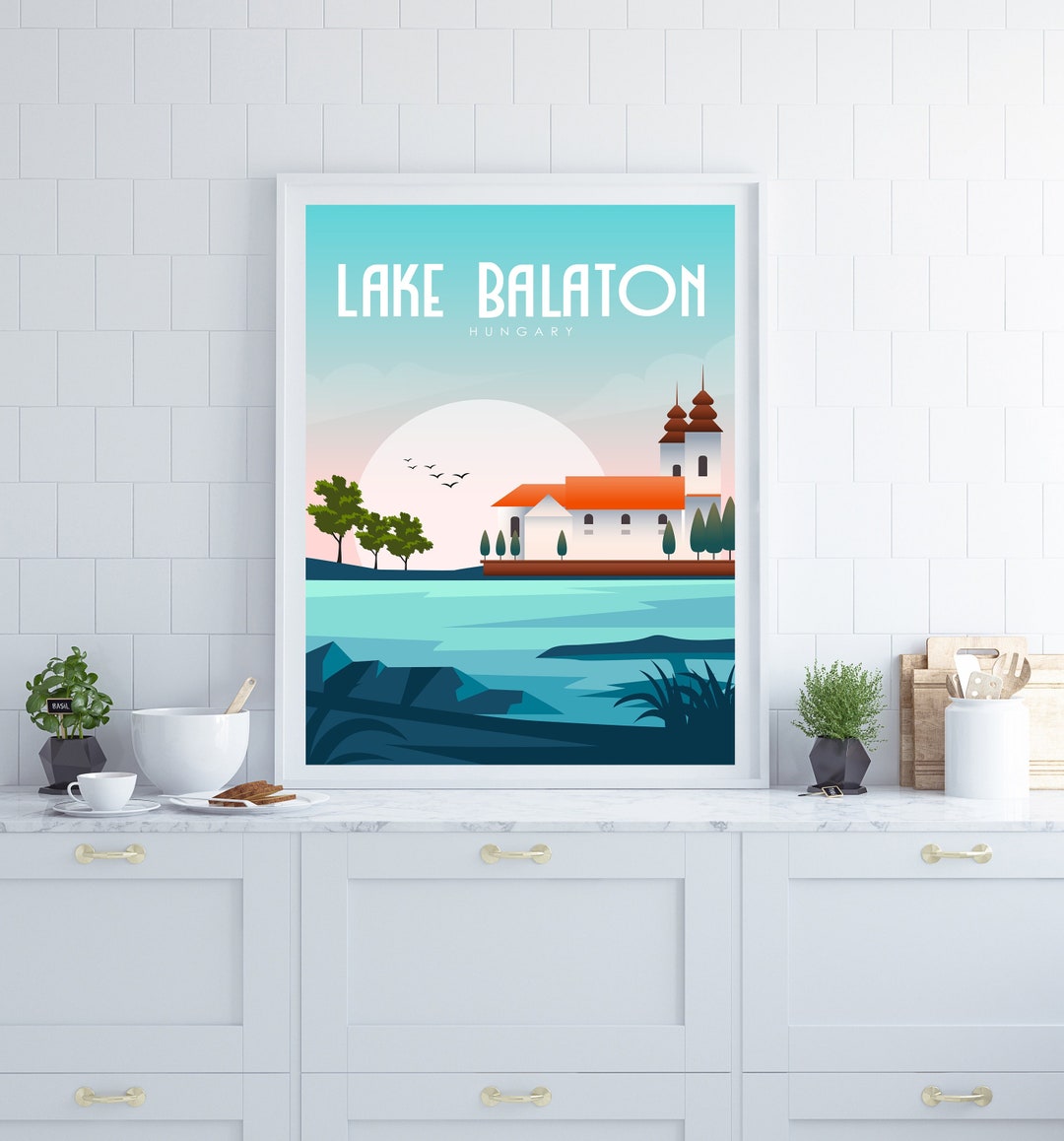 Lake Balaton Poster, Lake Balaton, Hungary Poster, Hungary Wall Art ...