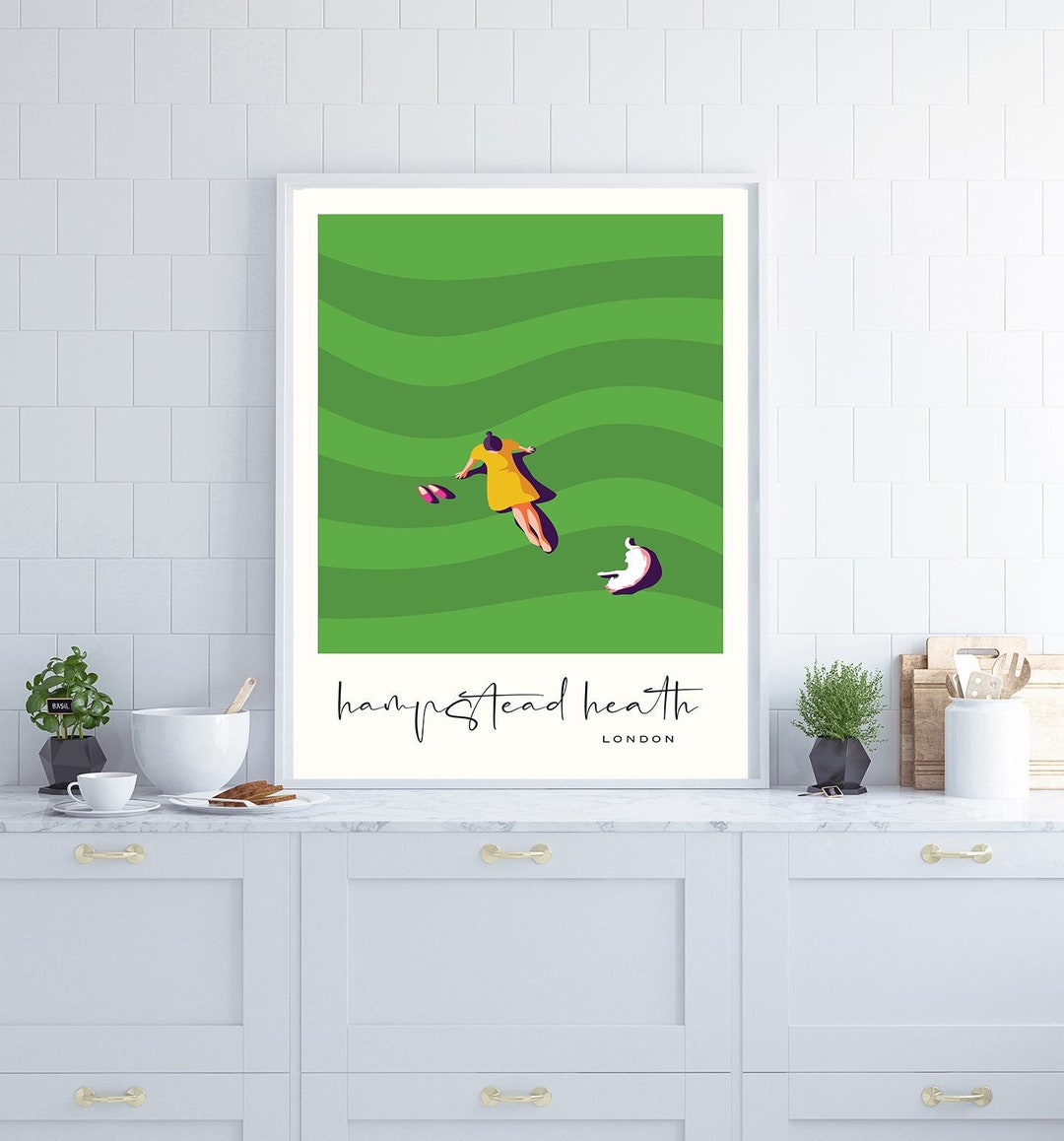 London Travel Poster, Hampstead Poster, Hampstead Heath, Fun Travel ...