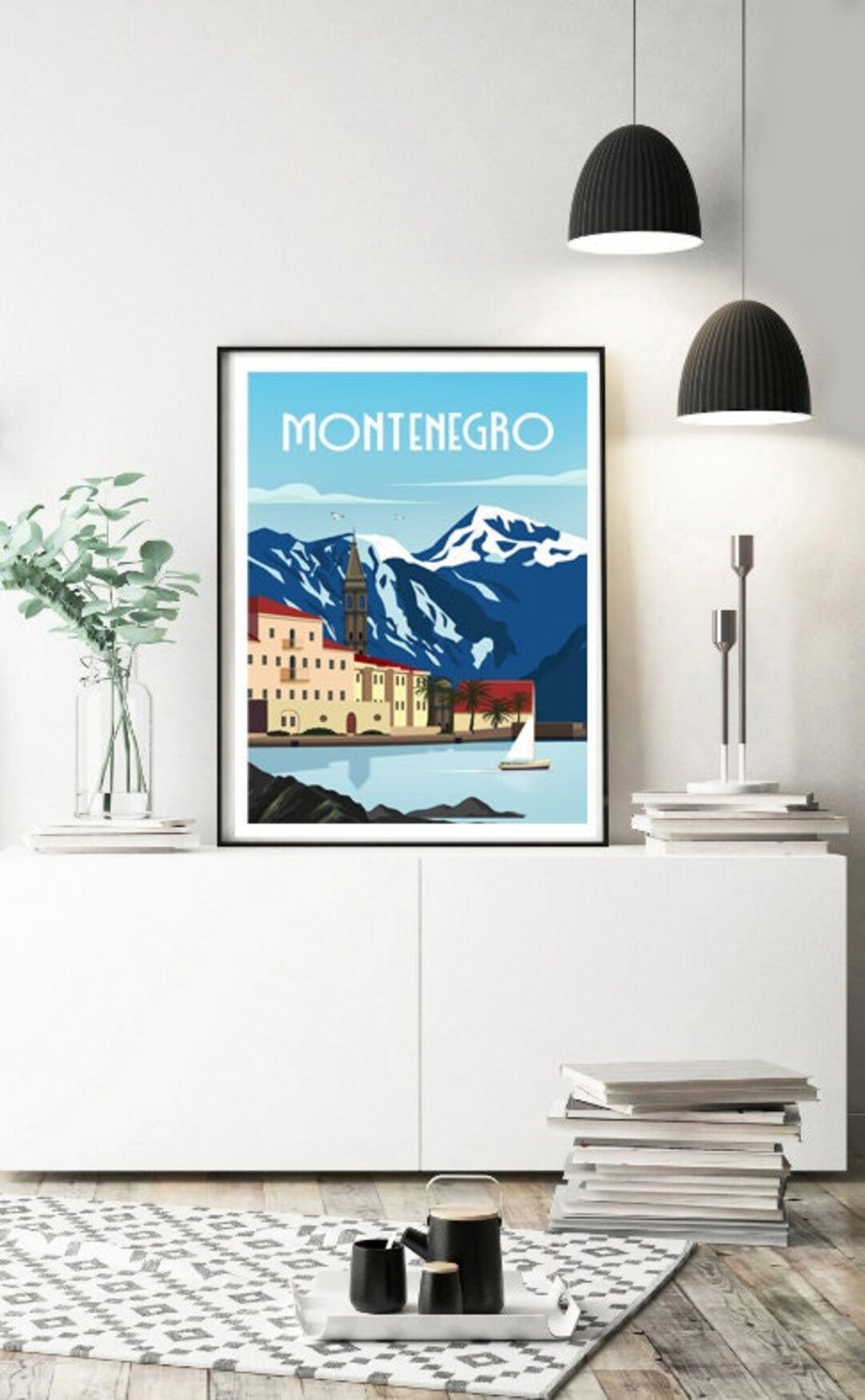 Montenegro Poster | Montenegro Wall Art | Honeymoon Gift | Travel Wall ...