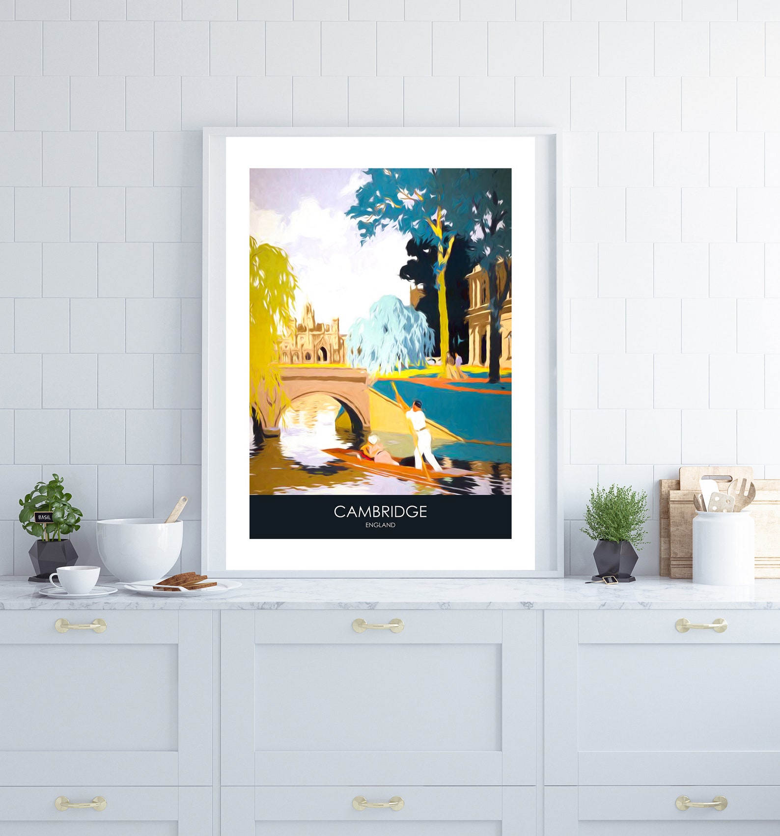 Cambridge Travel Poster Retro Travel Poster Cambridge - Etsy UK