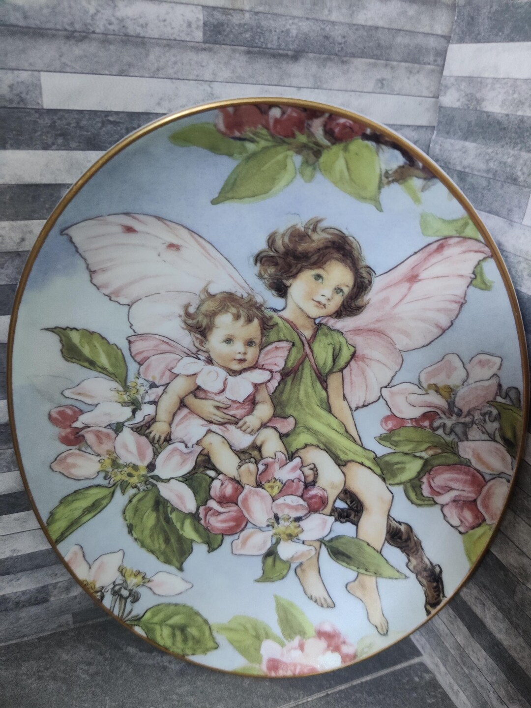 The Apple Blossom Fairy Collectable Plate - Cicely Mary Barker Vintage ...