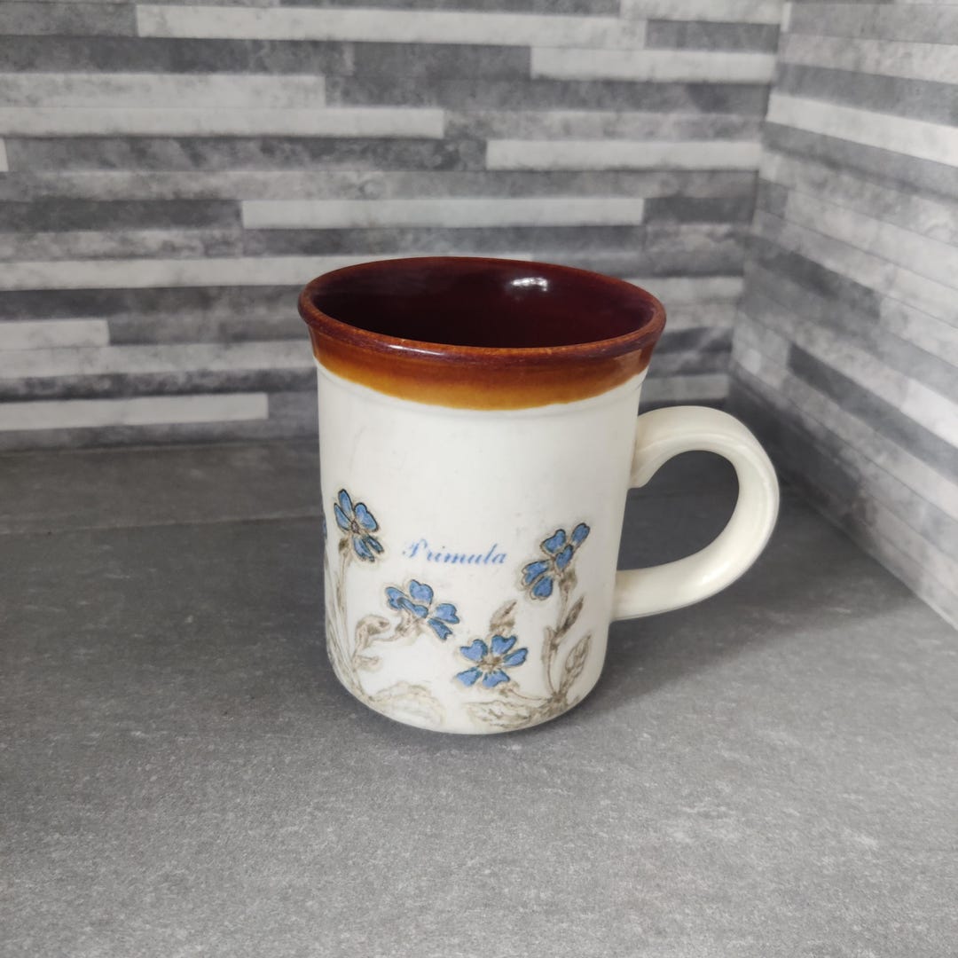 Biltons Pottery Coloroll Primula Flower Mug, Made in England - Etsy