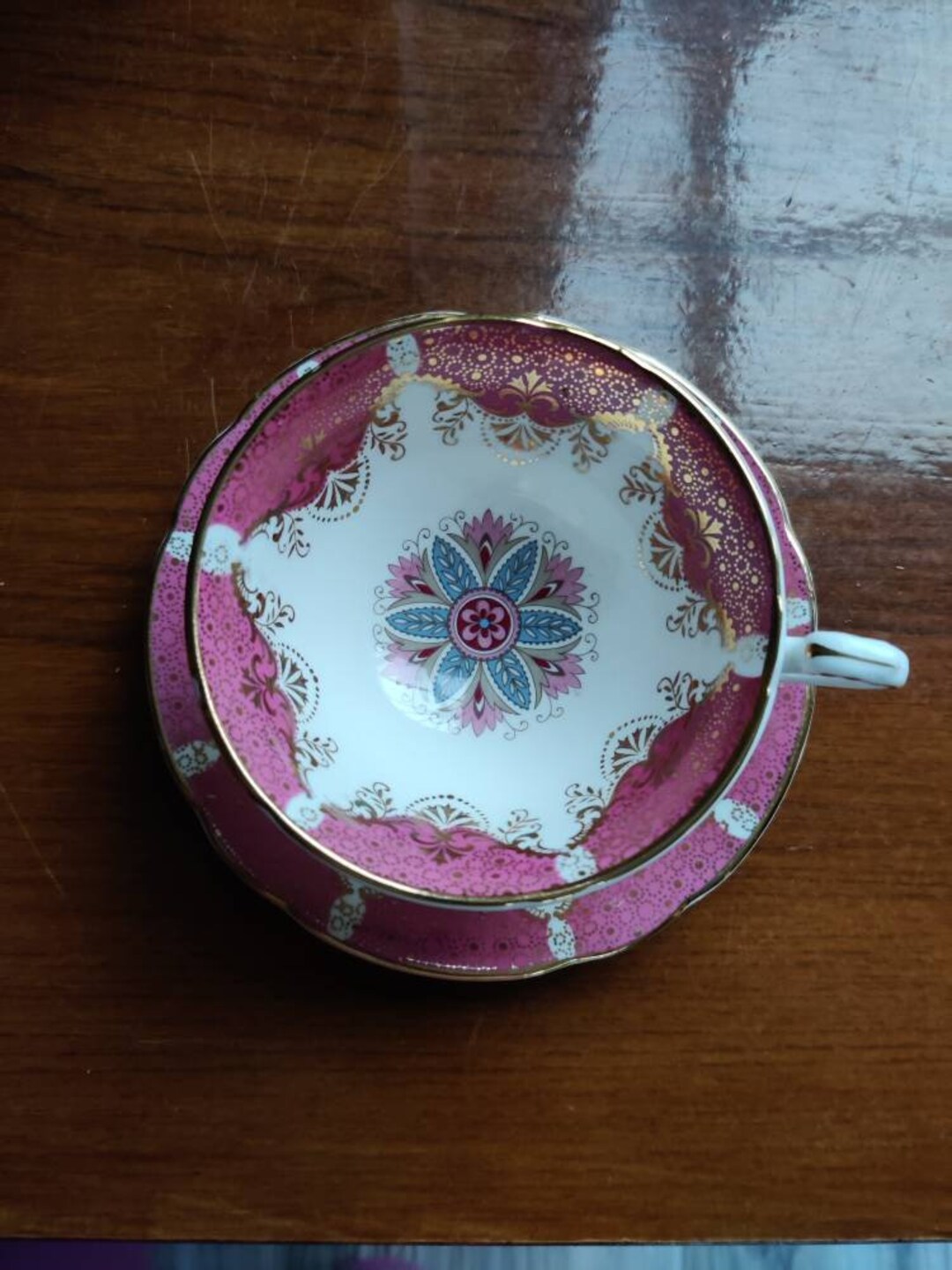 Paragon Pink and Gold Floral Tea Cup and Saucer With Royal Warrant - Etsy