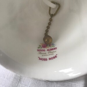 Royal Albert Bell, Moss Rose Bell, Royal Albert China, English Floral ...