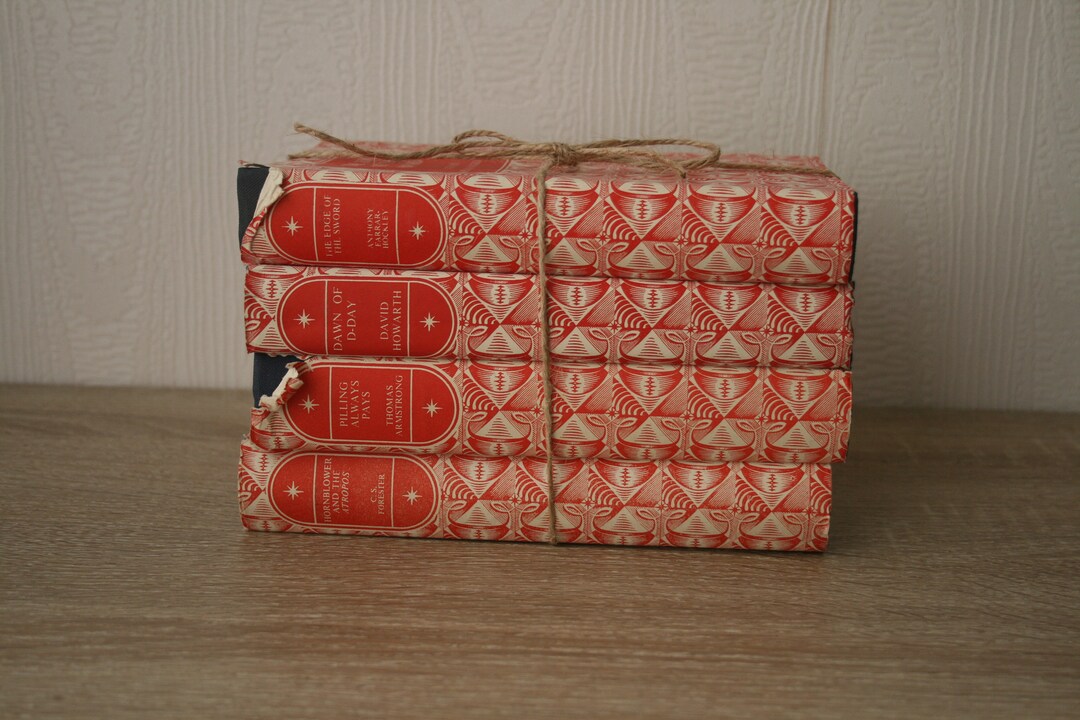 Red Vintage Books, Decorative Red Books, Vintage Books, Home Decor, Red ...