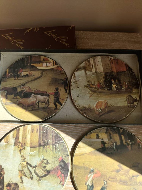 Set of 6 Lady Clare Farming Coasters - Etsy