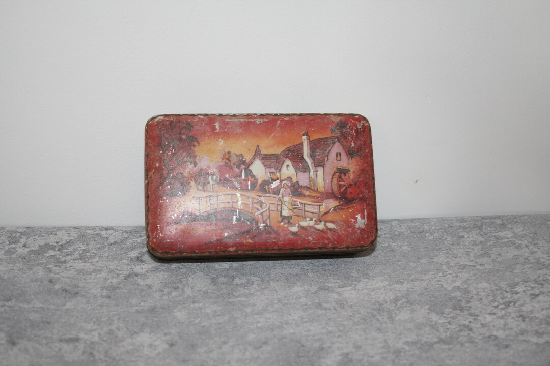 Vintage BLUE BIRD Toffee Tin. Decorative Box. 1940's. "take the Home ...