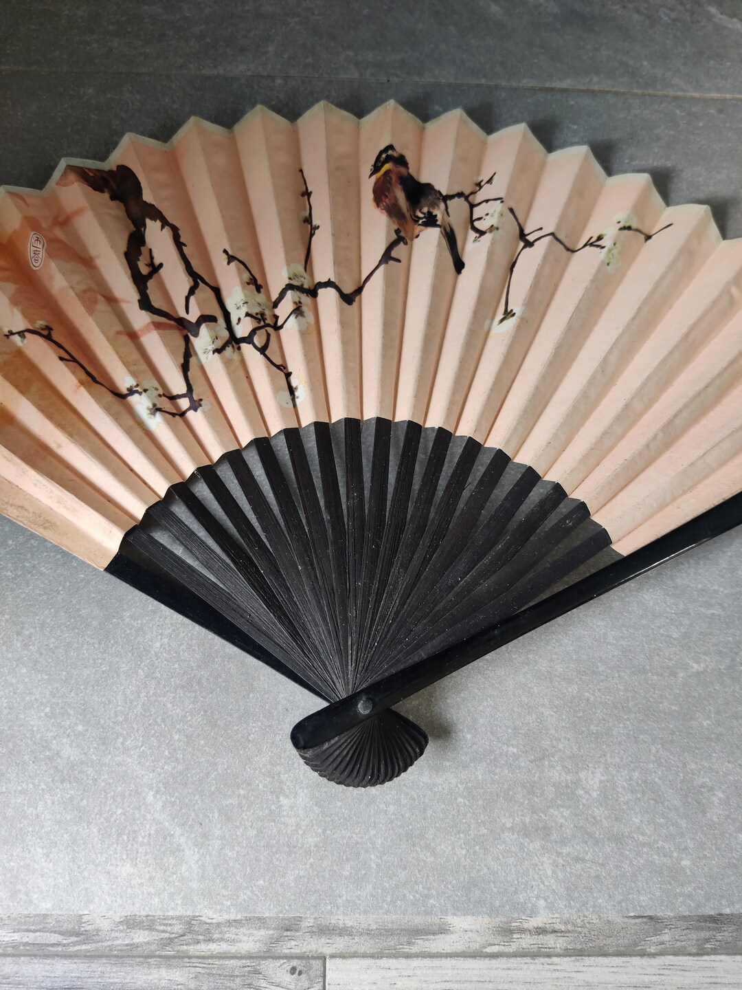 Wooden Hand Fan, Hand Fan, Vintage Fan, Evening Fan, Purse Fan, Folding ...
