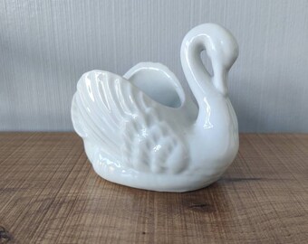 White Swan Planter | Etsy