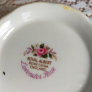 Royal Albert Lavender Rose China Tea Set - Trio X 6, Cake Plate, Sugar ...