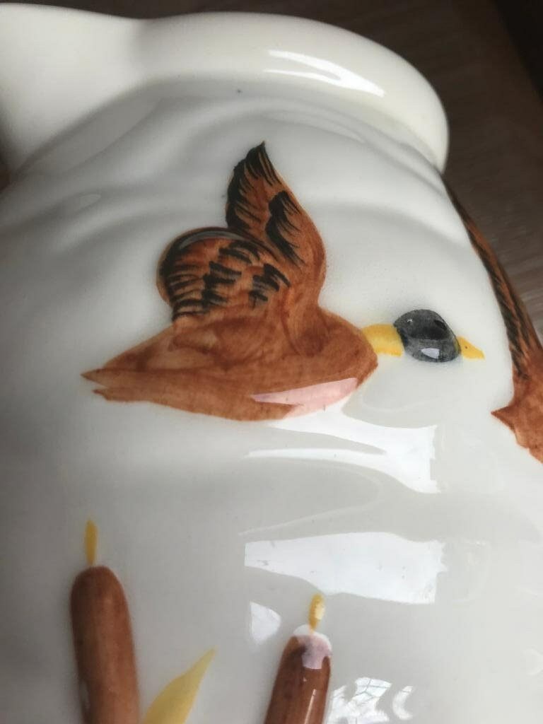 Shorter and Son Hand Painted Art Pottery Mallard Duck Jug. Made in ...