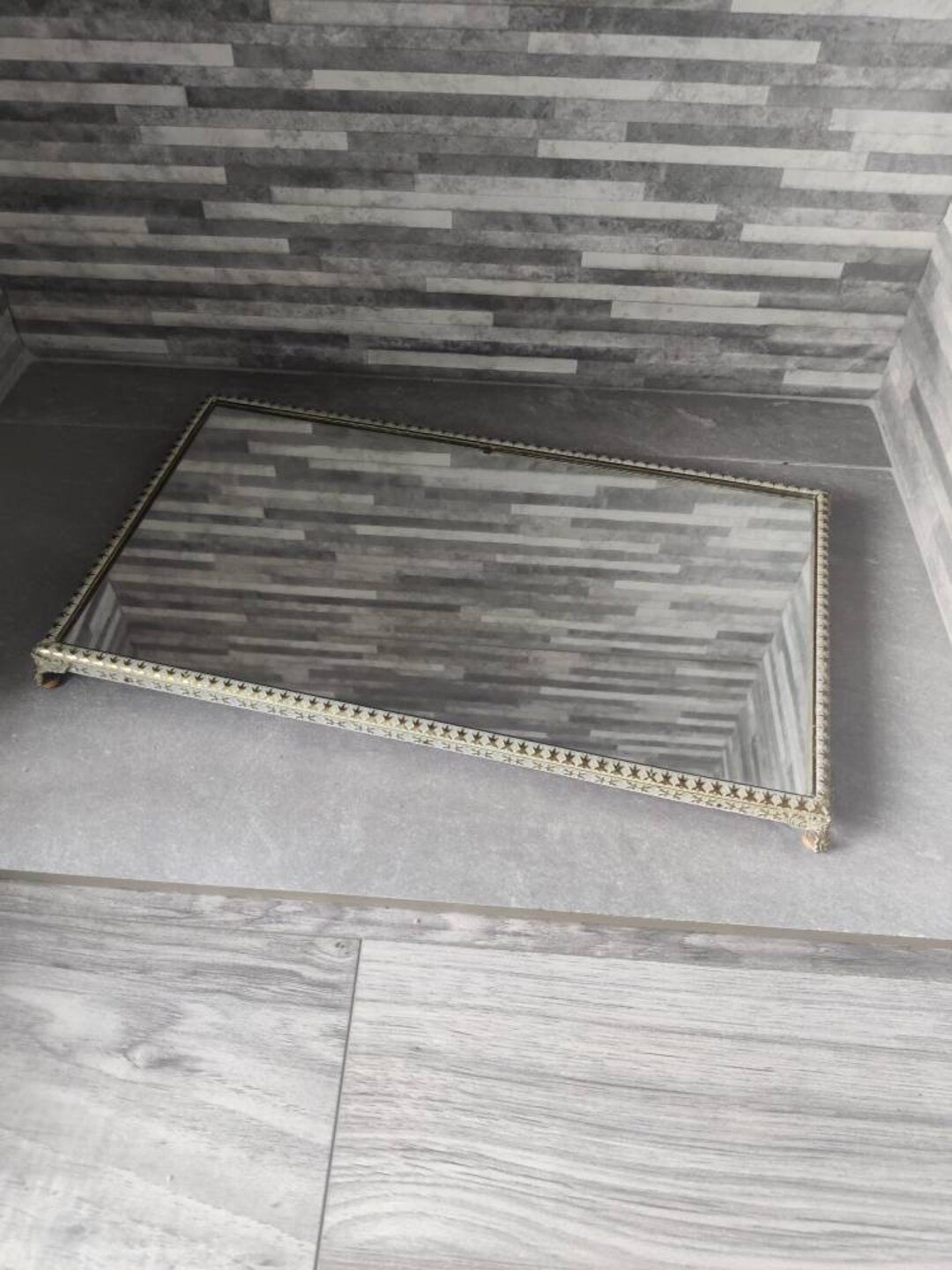 Vintage Mirror Glass Tray, Dressing Table Tray, Regent of London - Etsy