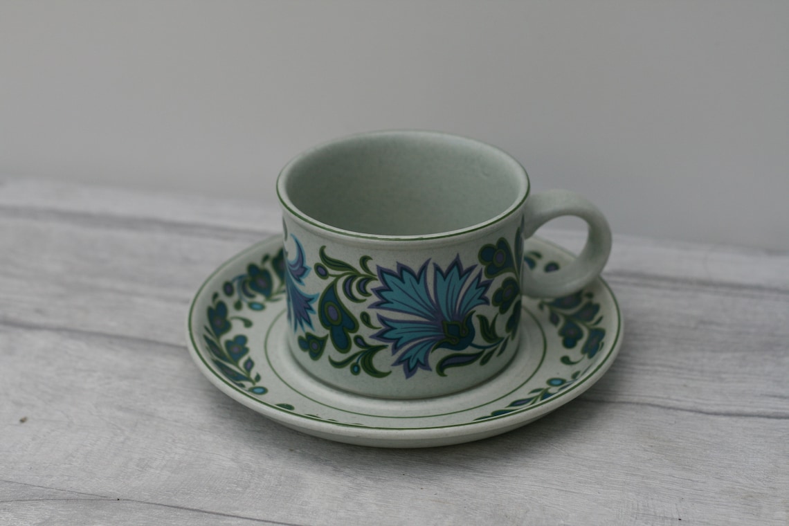 Midwinter Caprice Coffee Cups and Saucers - Etsy