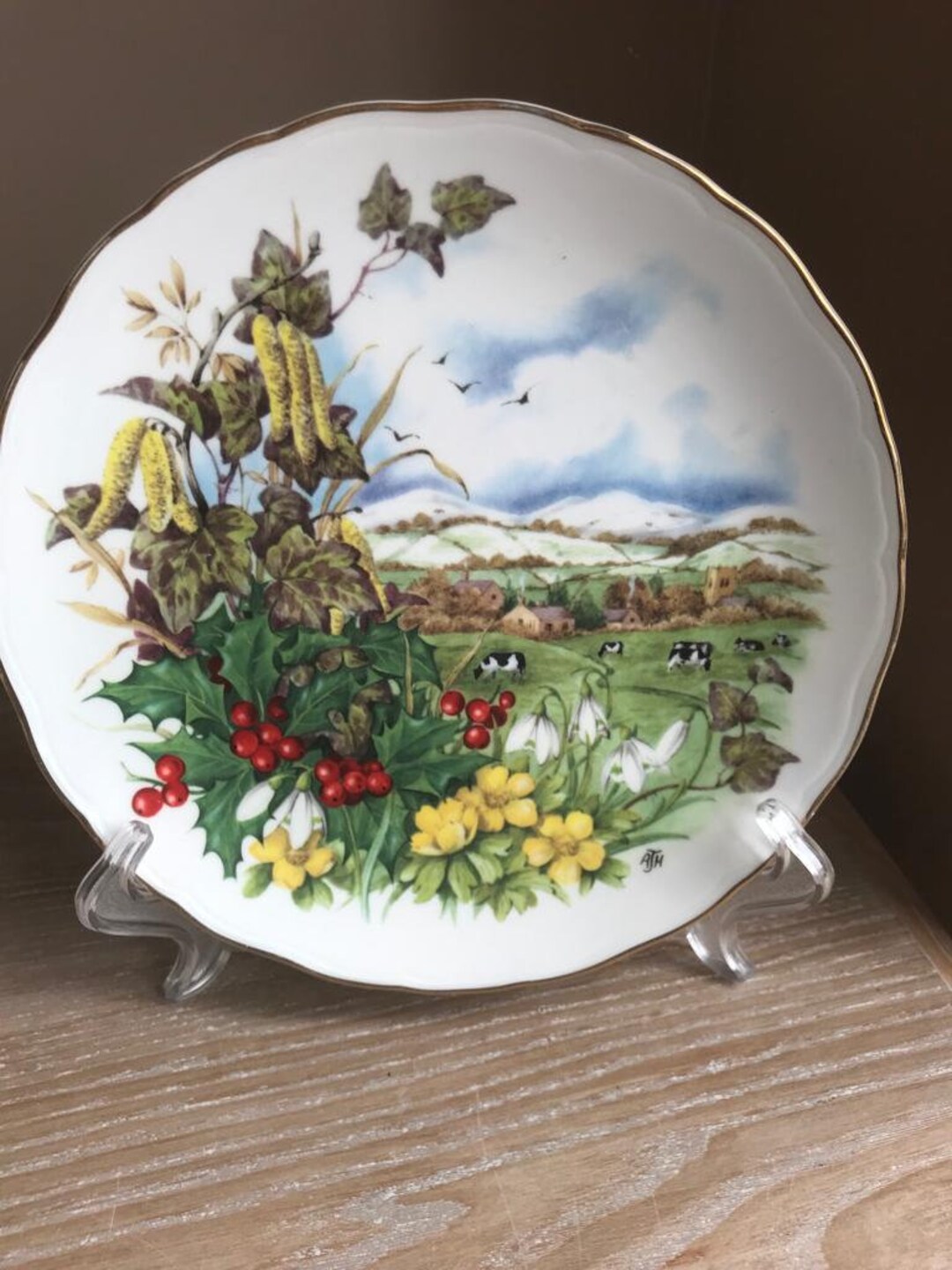 Royal Albert as the Seasons Unfolds Collectors Plate - Spring Scene ...