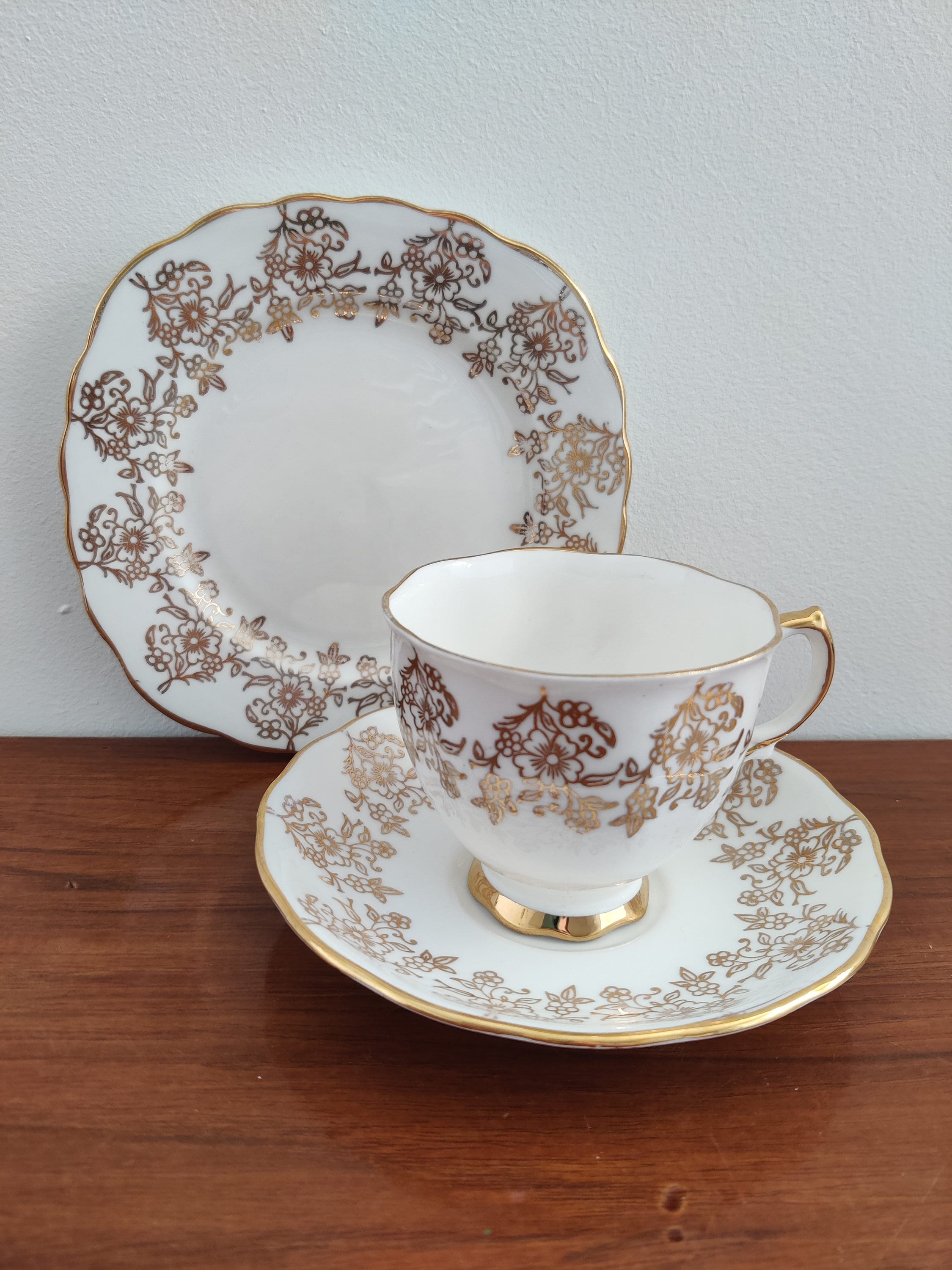 Crown Royal Trio Taza de té platillo y plato de té con | Etsy