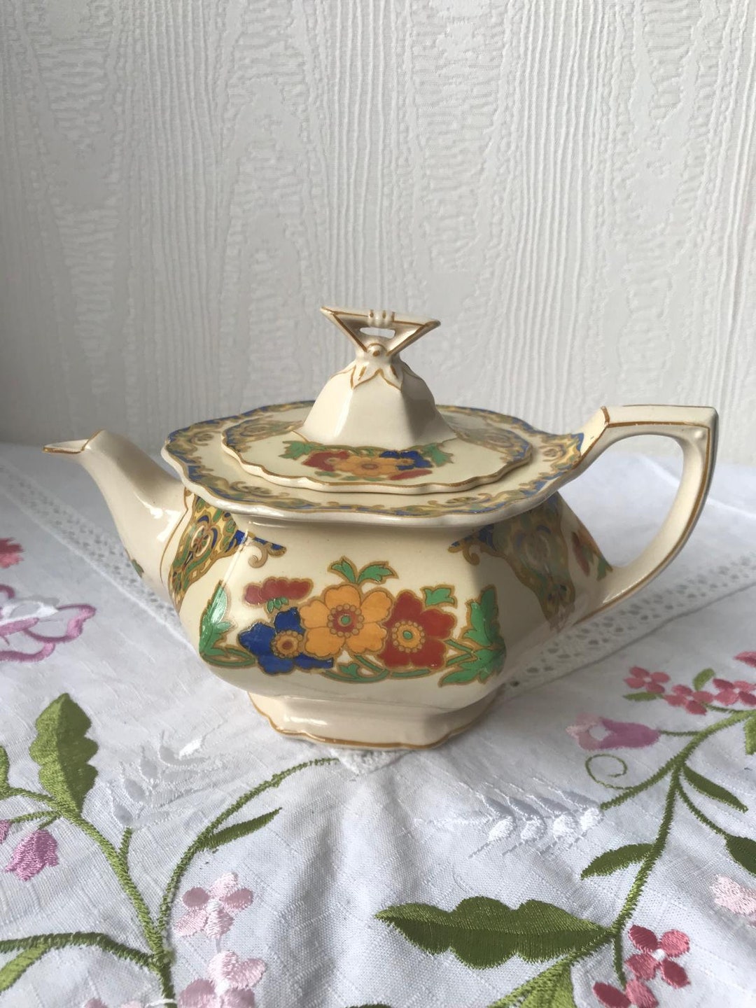 Art Deco Vintage John Maddock Minerva Teapot, Made in England - Etsy