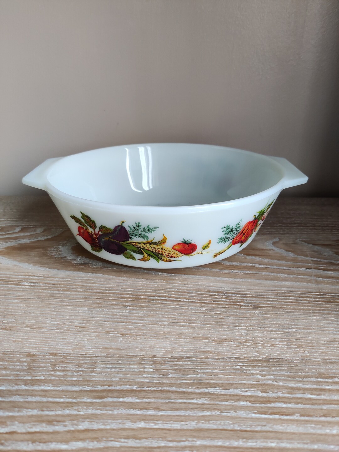 Pyrex Casserole Dish in Market Garden / Tuscany Pattern, Basin ...