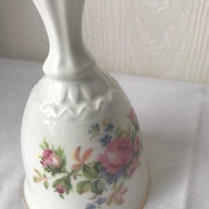 Royal Albert Bell, Moss Rose Bell, Royal Albert China, English Floral ...