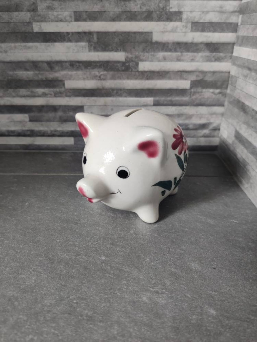 Cute Pink Pig Money Box, Piggy Bank, Money Bank, Kitsch, Retro - Etsy