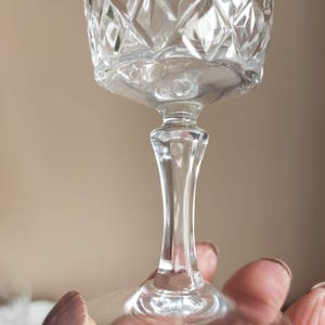 Set of 6 Crystal Small Sherry Glasses, Liqueur, Port, Retro/vintage ...