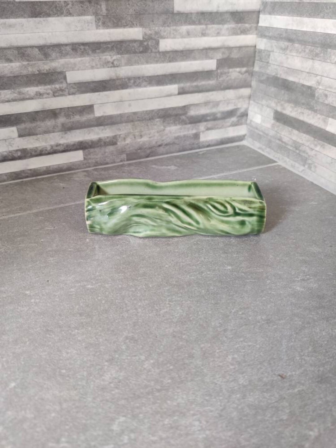 Small Wade Green Log Planter - Etsy UK