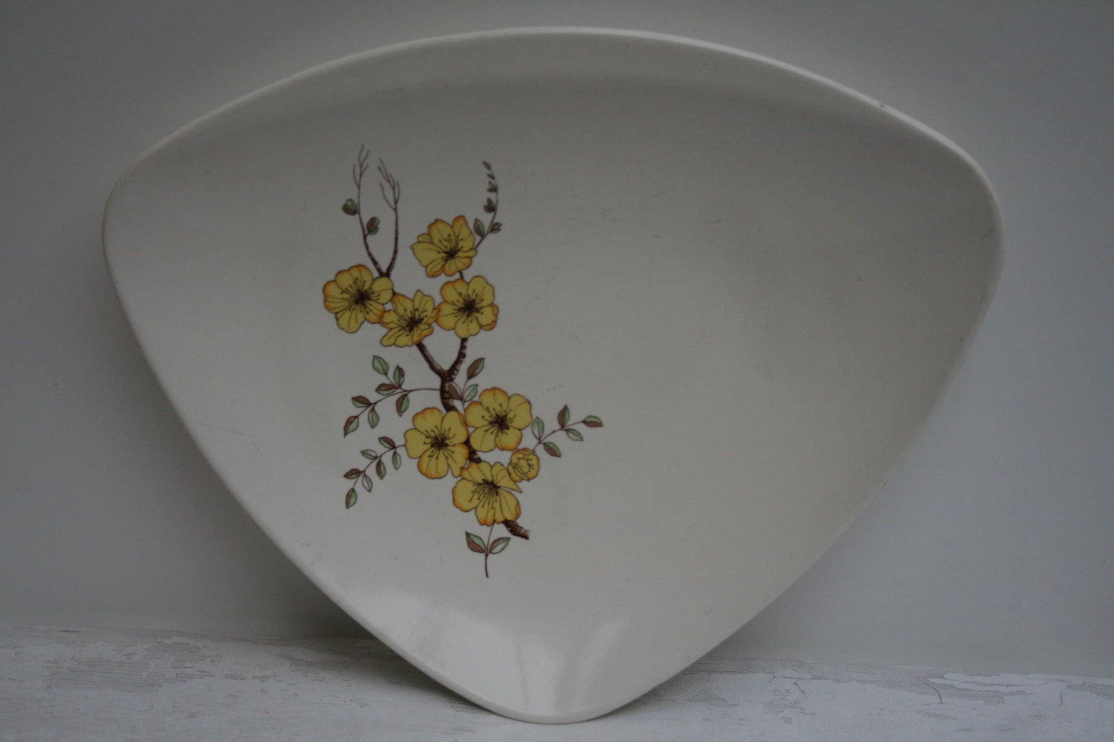 Vintage Carlton Ware Mimosa Pattern Triangle Dish Retro | Etsy