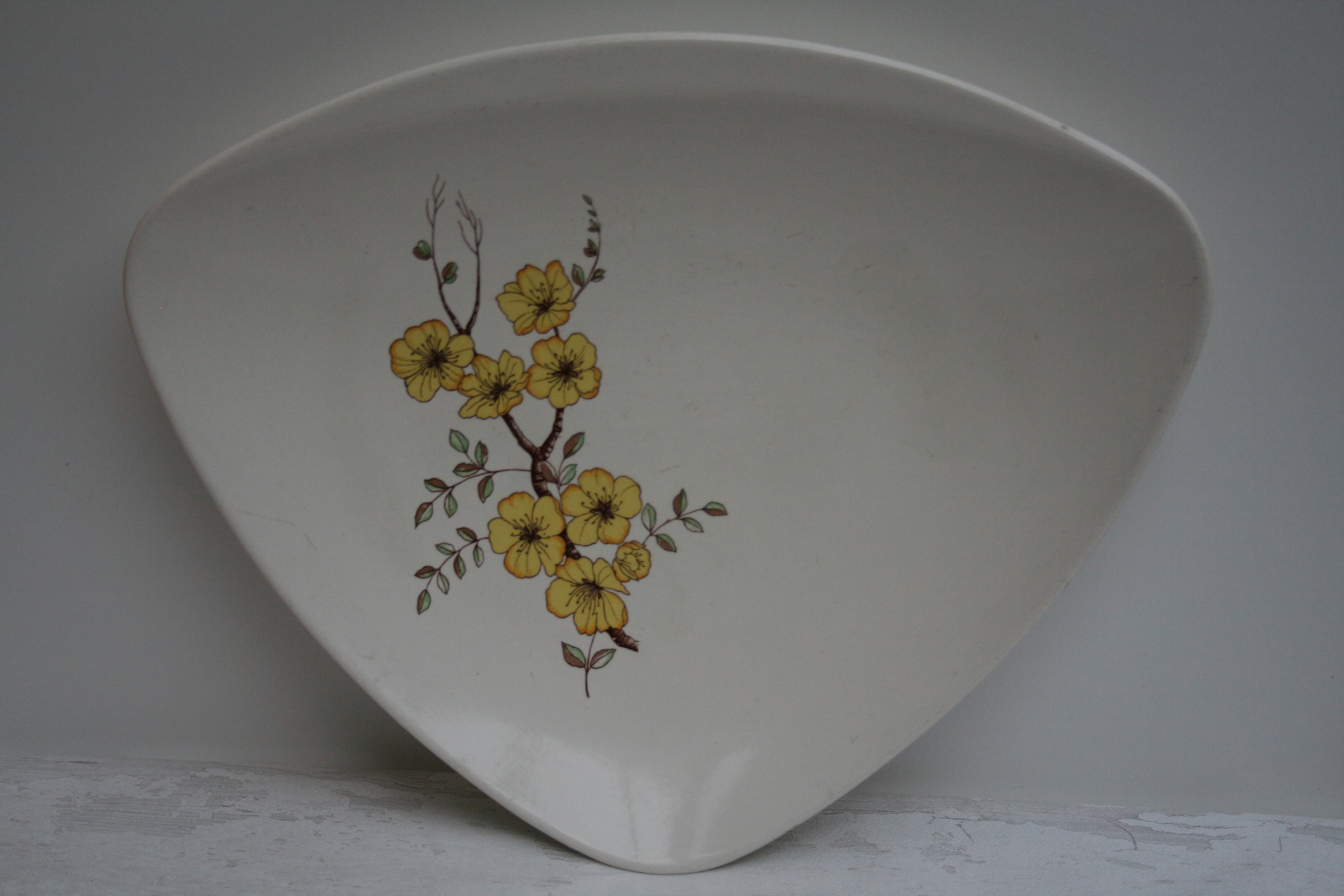 Vintage Carlton Ware Mimosa Pattern Triangle Dish Retro - Etsy