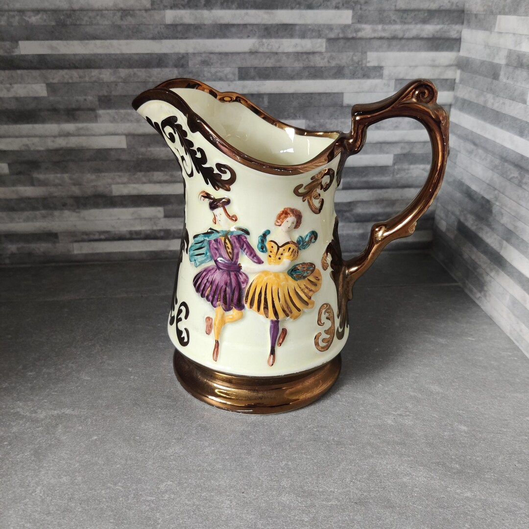 Vintage Wade Festival Copper Luster Ware Jug - Etsy