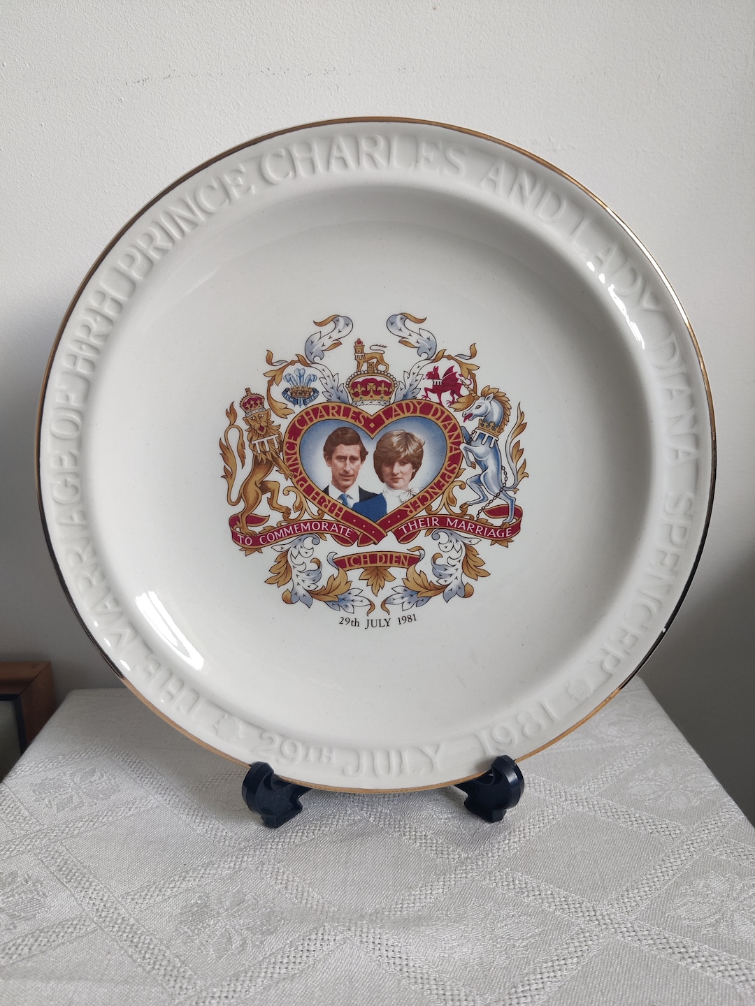 Royal Wedding Princess Diana and Prince Charles Plate 1981 - Etsy