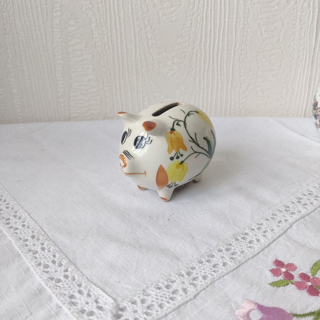 Tiny Pig Money Box, Piggy Bank, Money Bank, Kitsch, Retro - Etsy