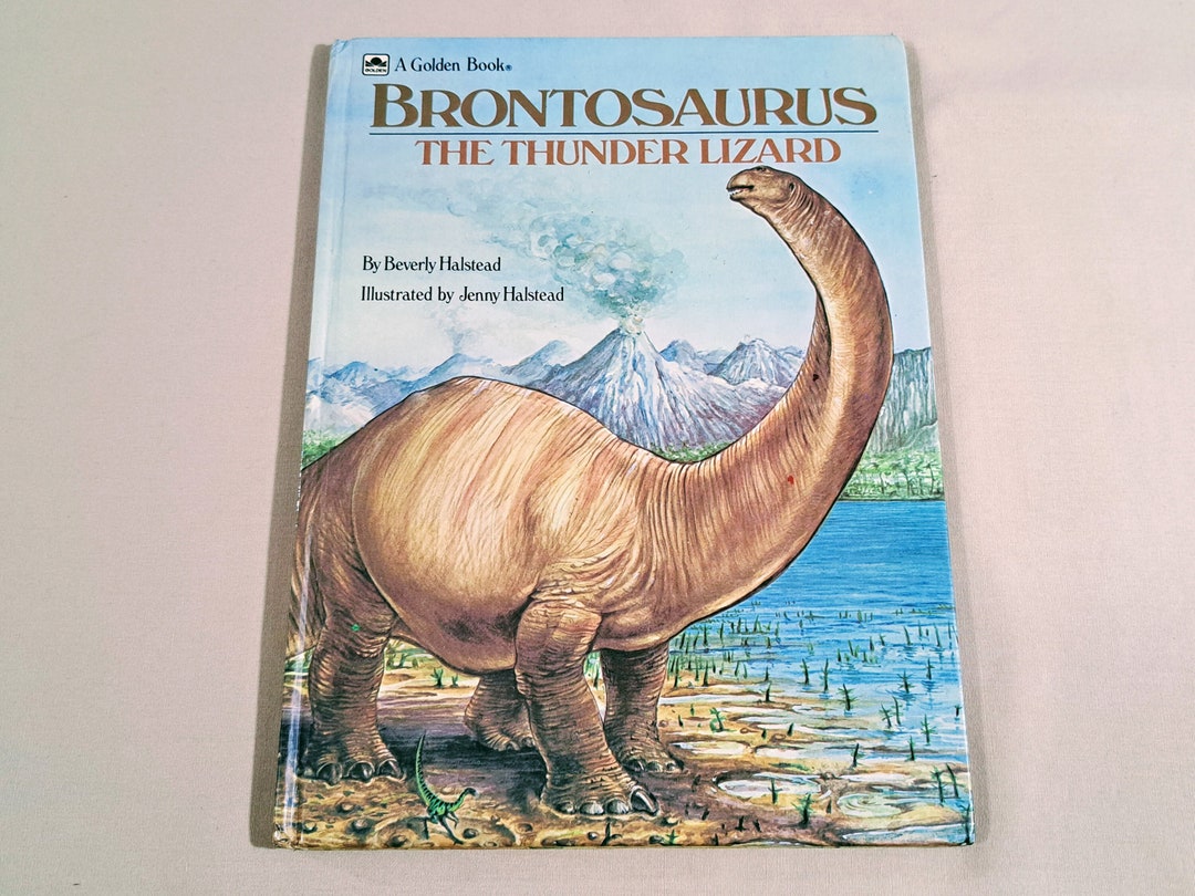 Vintage 80's Kids Hardcover, brontosaurus: the Thunder Lizard by ...